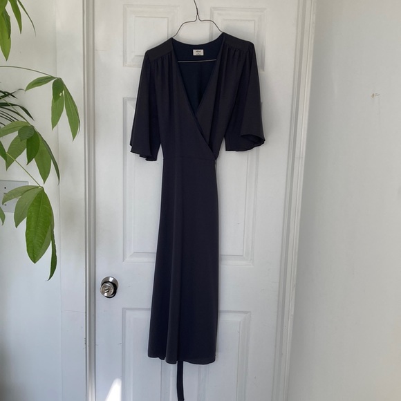 Wilfred | Dresses | Wilfred Midi Wrap Dress Xs | Poshmark
